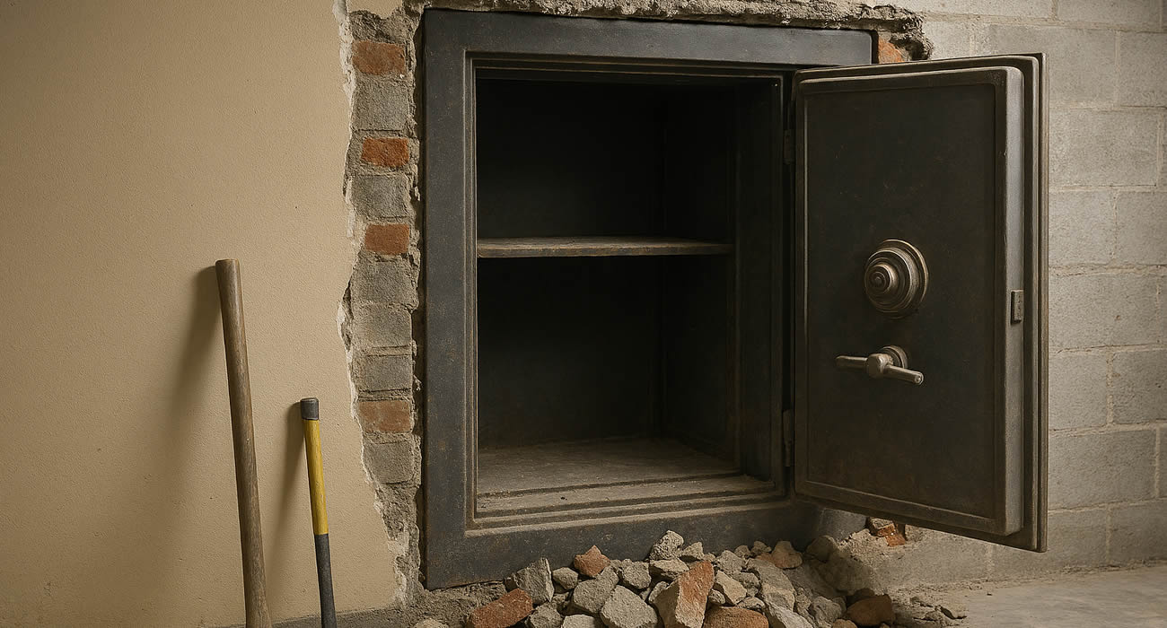 Il casse un mur pour rénover sa maison… et découvre un coffre‑fort ...